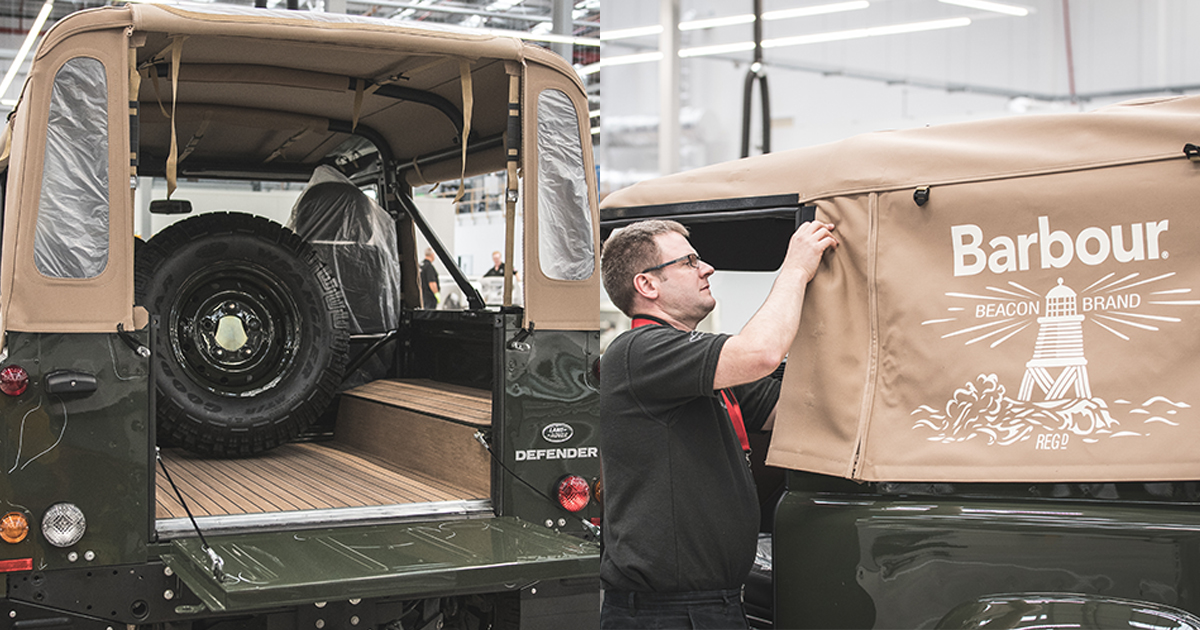 Barbour se une a Land Rover para customizar un Defender - 25 Gramos ...