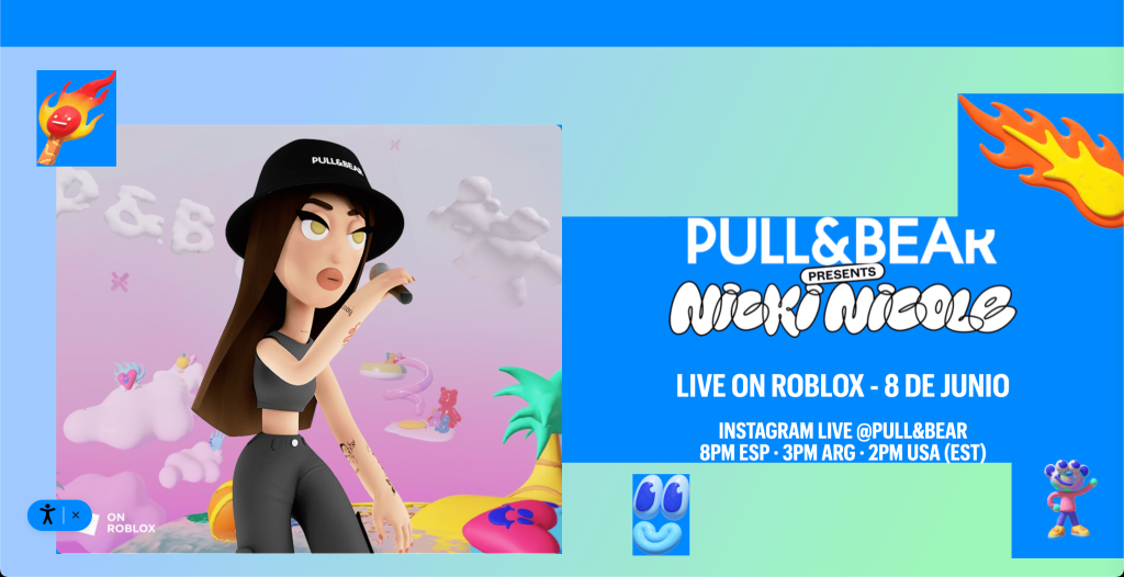 Pull&Bear presenta el primer concierto de Nicki Nicole en Roblox - 25 ...